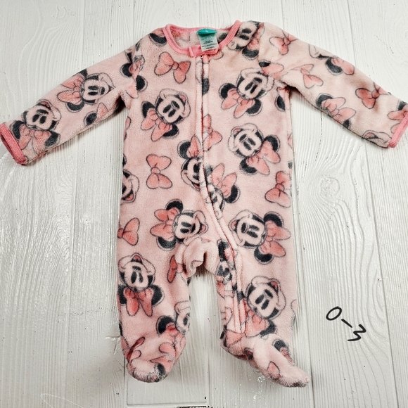 Disney | One Pieces | Disney Baby Minnie Mouse Fleece Sleeper | Poshmark